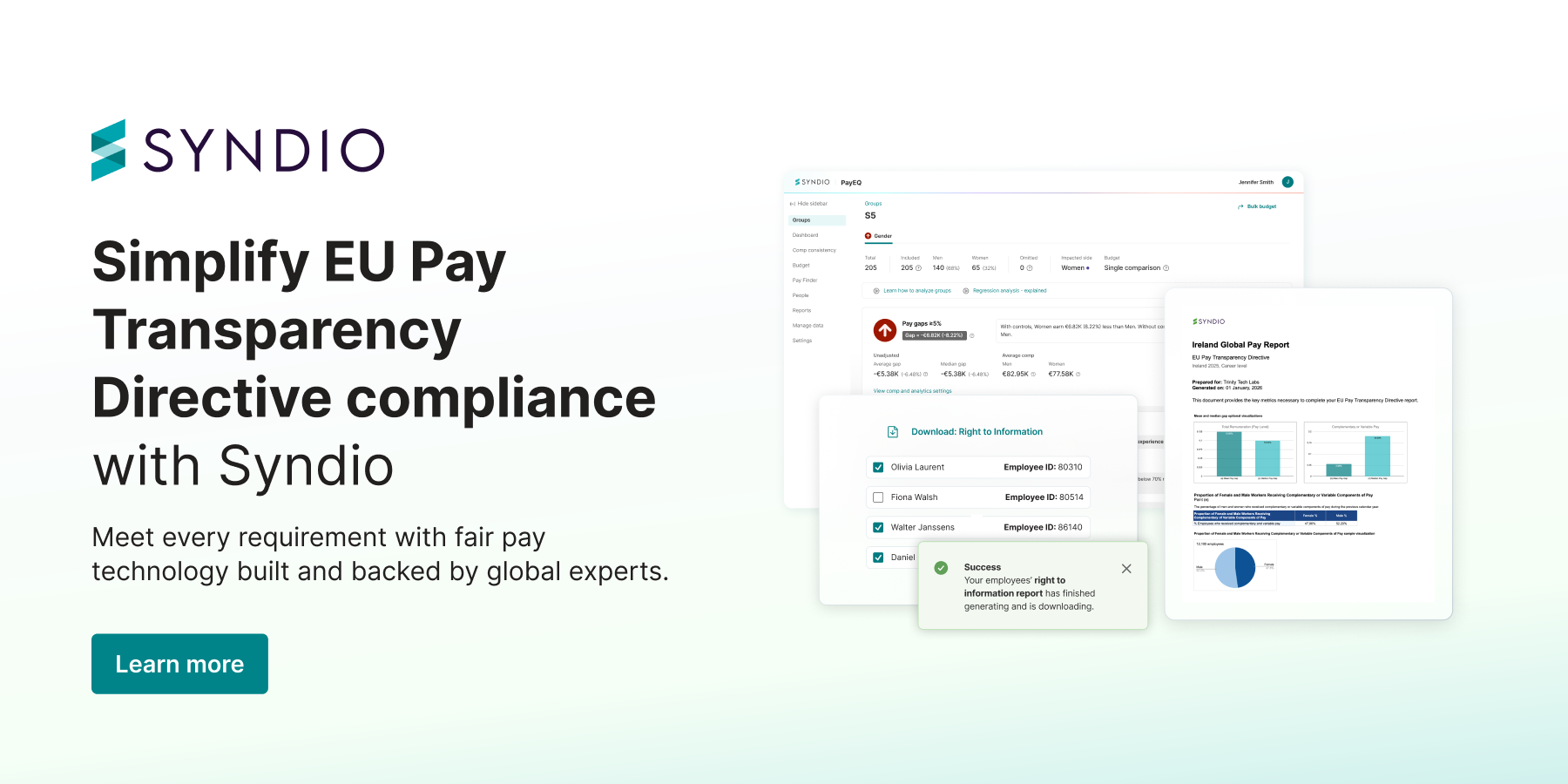 EU Pay Transparency Directive Solutions & Preparation | Syndio